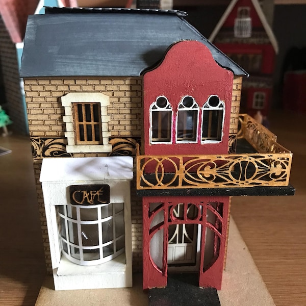 1:48th Sandy Cove Cottage Quarter Scale Wood Miniature Kit Model ...