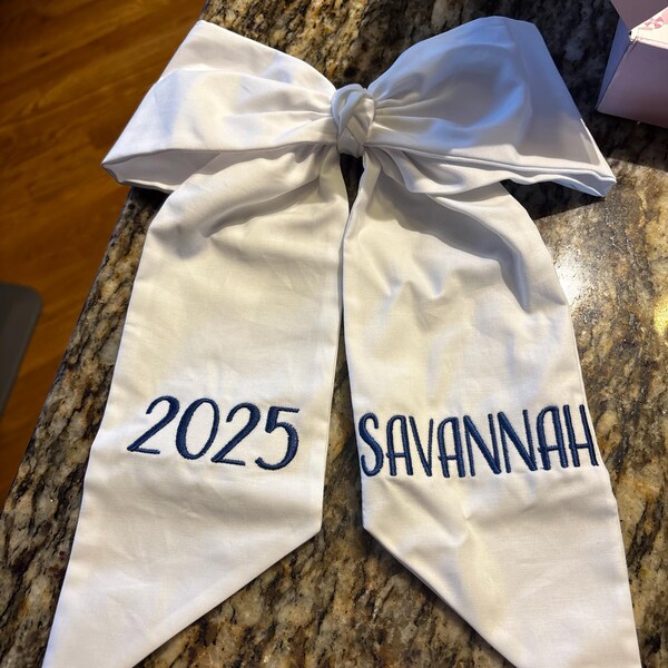 Hoco Custom Embroidered Bouquet Wrap Sash Bow Prom Bouquet Sash With ...