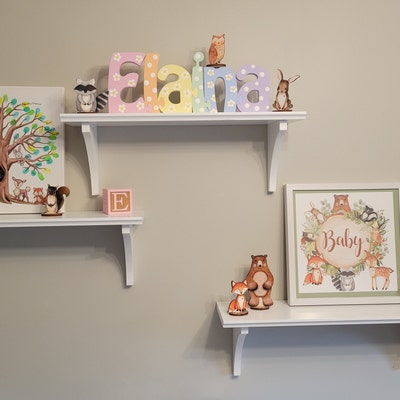 Giraffe Stacking Rainbow Shelfie, Kids Room Decor, Jungle Nursery - Etsy UK