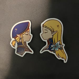 Botw Link & Zelda Hard Enamel Pin Loz Pins Pin Collection - Etsy