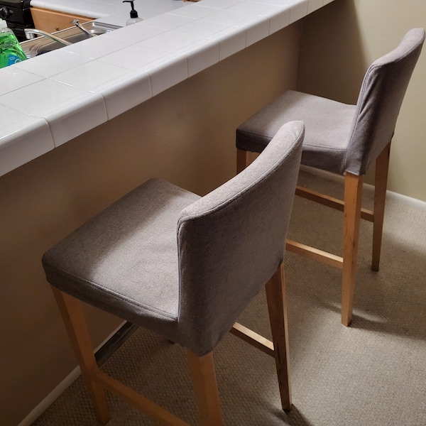 HENRIKSDAL Bar Stool Chair Cover Slipcover Hand Made With Multiple ...