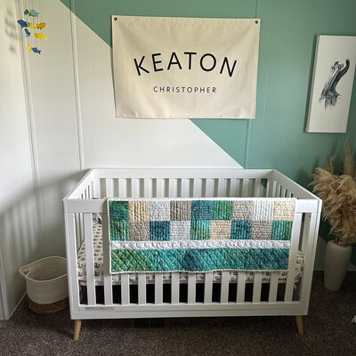 Baby Name Flag Canvas Flag Nursery Name Sign Custom Name - Etsy