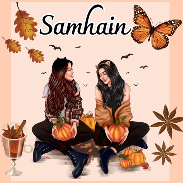 Halloween Girl Clip Art, Halloween Party, Fall Clipart for Erin Condren ...