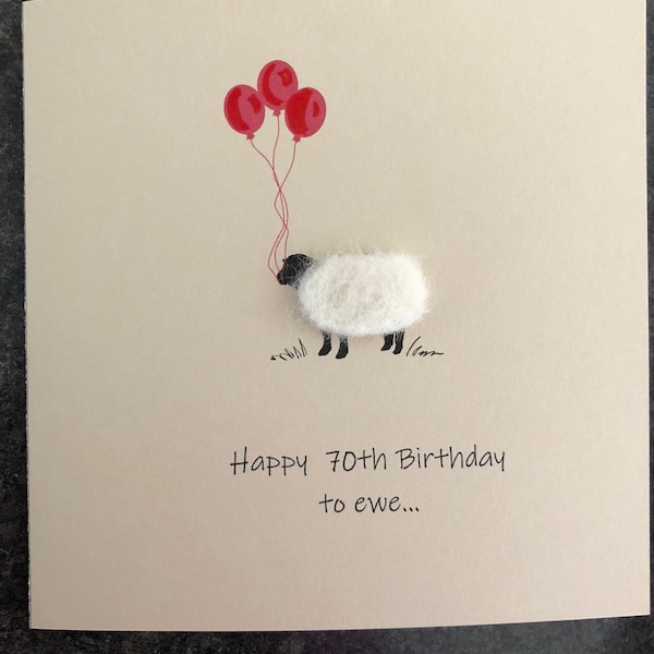 Birthday Card | Sheep Card | Personalised Card | - Etsy UK