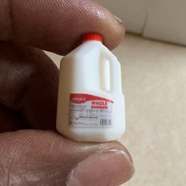 Dollhouse Milk - 1:12th Scale- Miniature Food- Dollhouse Kitchen ...