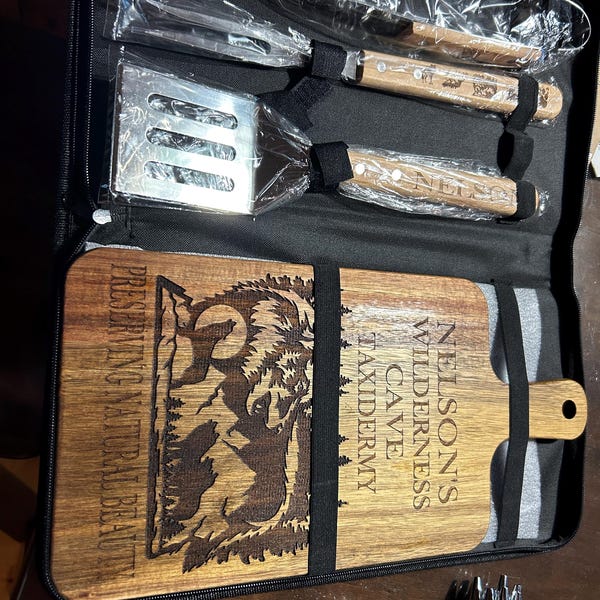 CUSTOM 4 Piece BBQ / Grill Set - Etsy