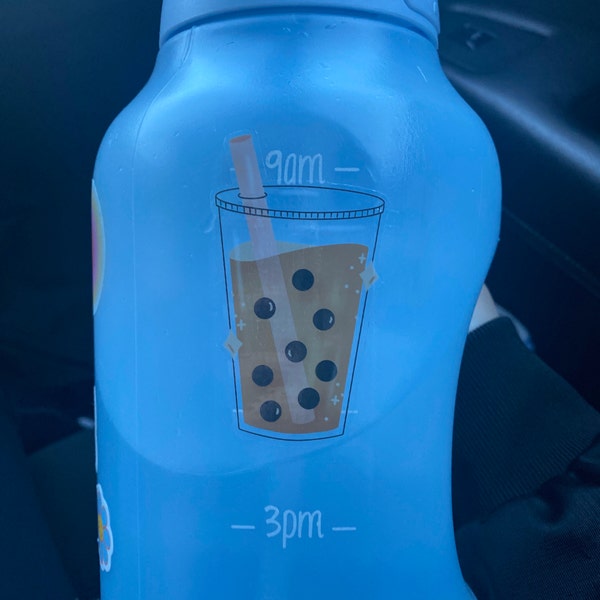 Boba Clear Sticker | Food Sticker | Boba Sticker | Boba Vinyl Sticker ...
