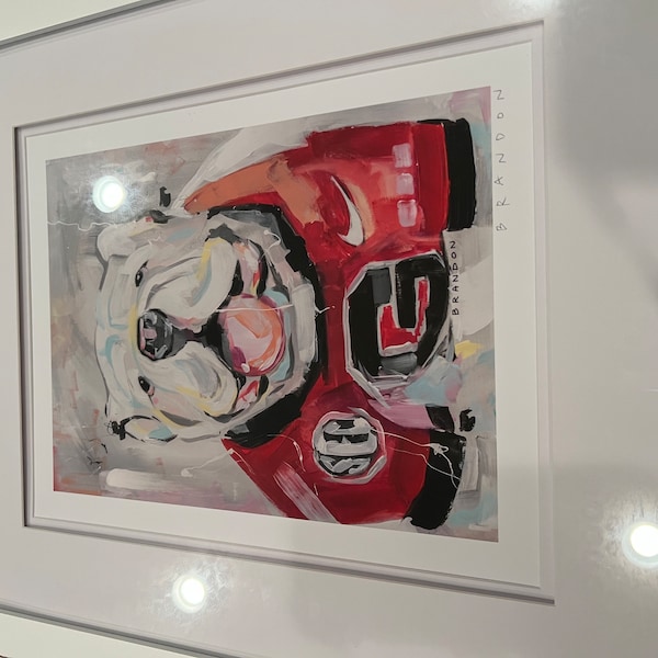 Georgia Bulldogs "grey Uga Ix" | Officially-licensed Archival-quality ...