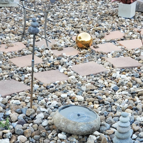 Garden Art Kinetic Wind Sculpture | Yard Art Metal Garden Decor With ...