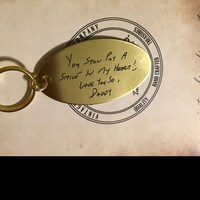 Handwritten Key Chain Your Handwriting Keychain or Font - Etsy