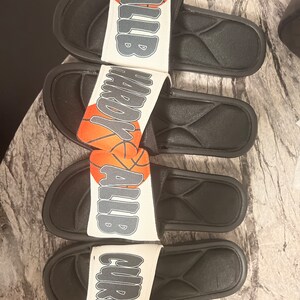 Custom Baseball Slides Flip Flops Sandals Custom Baseball - Etsy