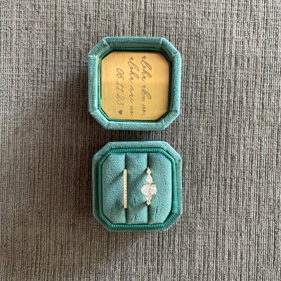 Custom Wedding Ring Box Monogram Ring Bearer Personalized - Etsy