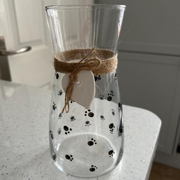 Daisy and Bee Gin Glass Hand Painted and Designed by Luci Lu Designs ...