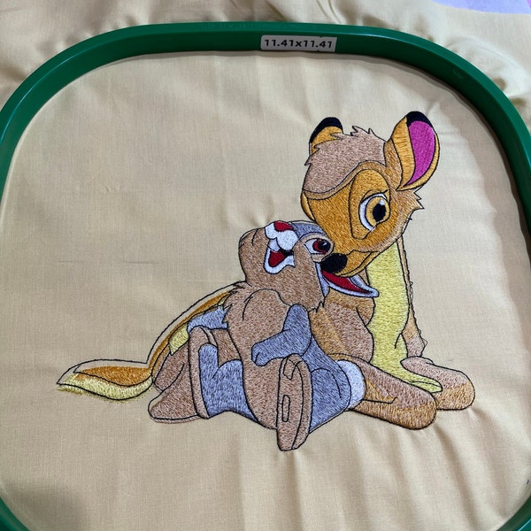 Bambi and Thumper Machine Embroidery Design, Thumper Embroidery Designs ...