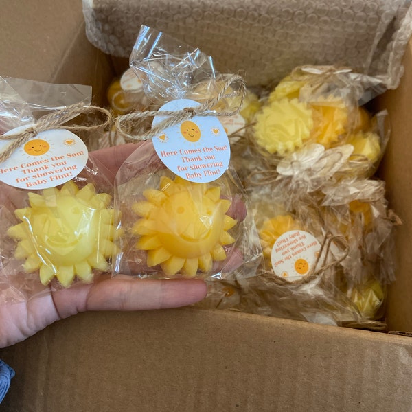 Sun Baby Shower Soap Favors Sunshine Soap Here Comes the Son Soap Baby ...