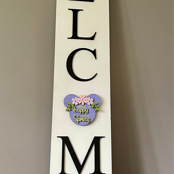 Original One of a Kind Mouse Inspired Door Hanger, Welcome Sign, Door ...