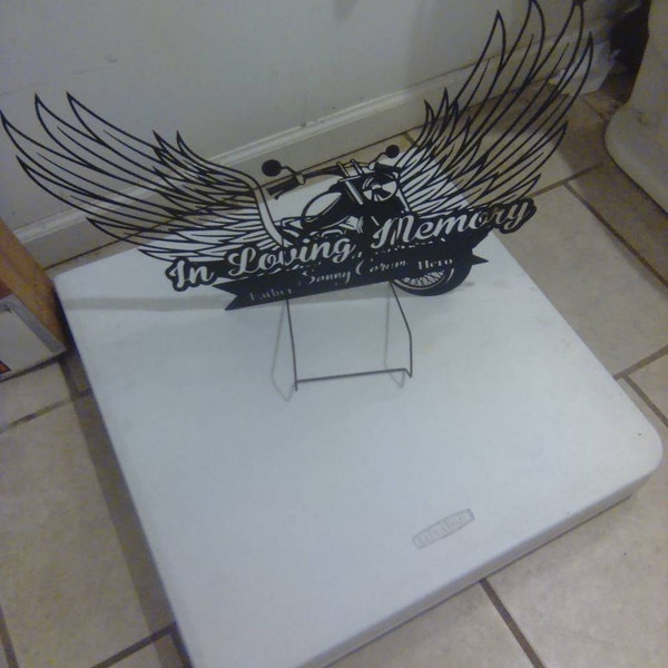 Customizable/personalized Metal Motorcycle With Angel Wings in Loving ...