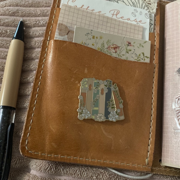 Books Enamel Magnet | Planner Magnet | Books With Flower Planner Magnet ...