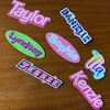 Personalized 90’s Logo Inspired Sticker Pack or Single Sticker - Bach ...