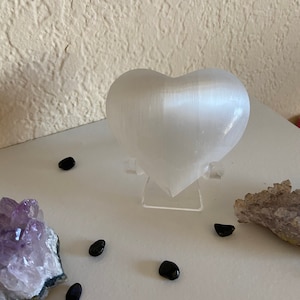 Crystal Heart Display Stands one - Etsy