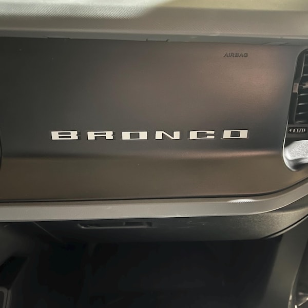 Ford Bronco Grille Letters Overlay Decal | Fits 2021+ Bronco (not Sport ...
