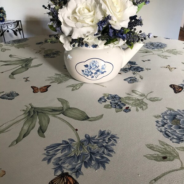 Vintage RC Pottery Lidded Floral Tureen With Silk Pink and Peach ...