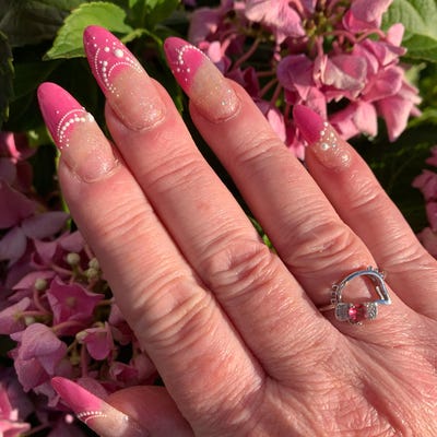 White Fairy With Wings Magic Wand Nail Stickers/ 3D Nymph Fairy Tale ...