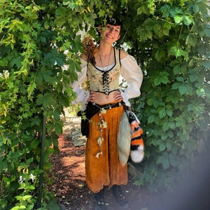 Long Sleeve Crop Shirt Boho Wench Costume Crop Peasant Blouse Womens ...