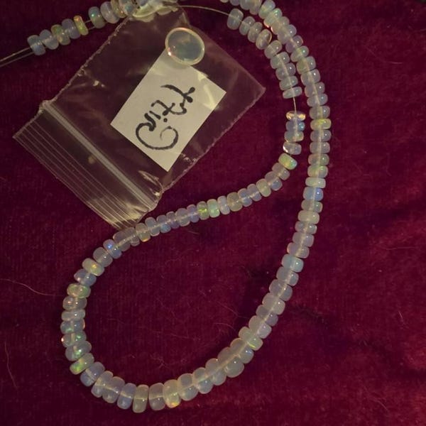 AAA+ Grade -- Ethiopian Opal Plain Beads, 100% Natural Beaded Opal ...