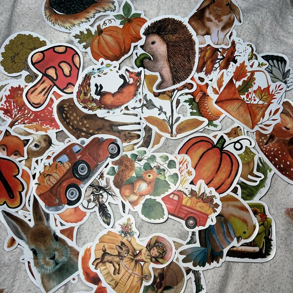 100 Cartoon Stickers 5 Different Designs Creative Journalling Supplies ...