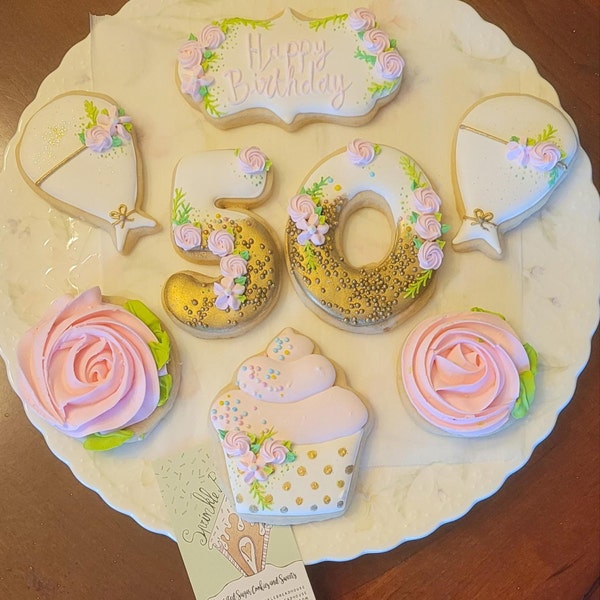 21st Birthday Cookies - Girl Birthday Party Gift - Adult Birthday ...