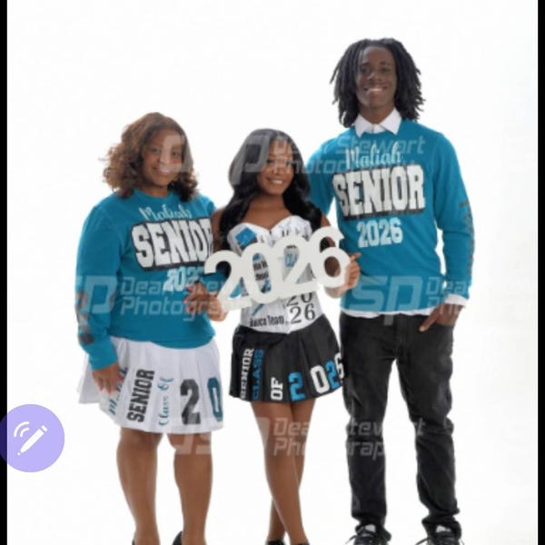 Custom Graduation Sweater & Skirt Set – Personalized Senior Outfit ...
