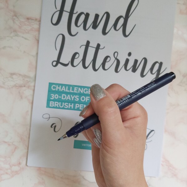 Learn Hand Lettering in 30 Days Challenge | Brush Lettering Practice ...