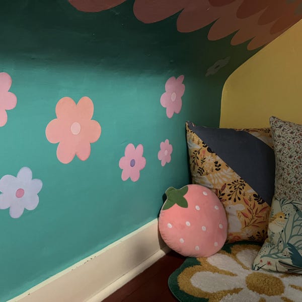 Wave Wall Decals Removable, Reusable Wall Stickers Watercolor Beach Art ...