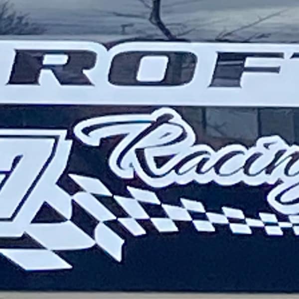 Personalized Racing Decal Sticker - Etsy