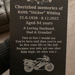 Train Design Natural Slate Memorial Headstone in 3 Sizes FS1 - Etsy UK