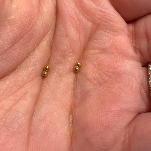 16g, Very Tiny Balls, Septum, Tragus, 16g 6mm Circular Barbells 2mm ...