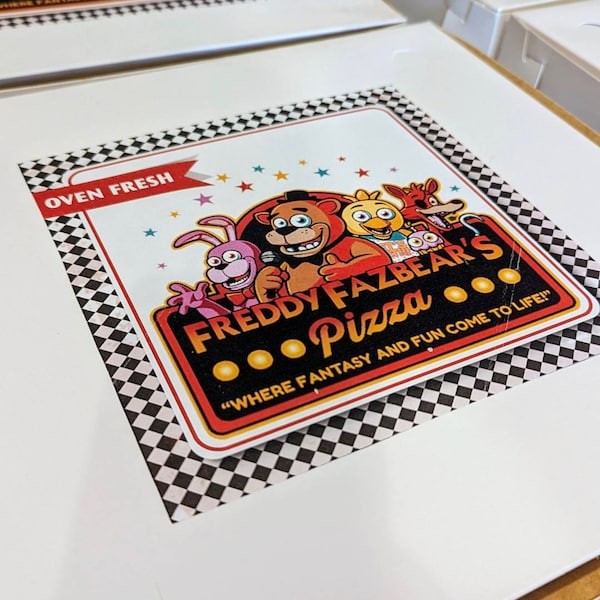 EDITABLE Five Night's at Freddy's PIZZA Box Printable - CUSTOMIZE on ...