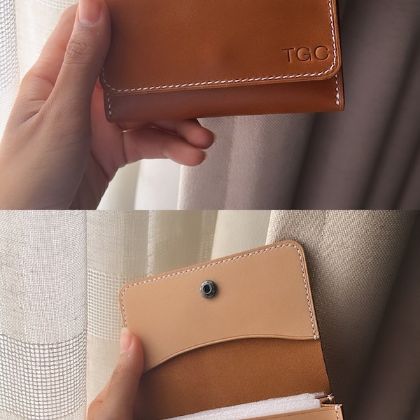 Two Way Buttero Leather Card Holder, Two Faced Design Card Holder ...