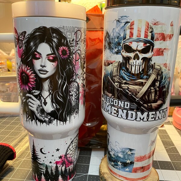 40oz Tumbler Wrap Svg File for Laser, Water Bottle Svg for Laser ...