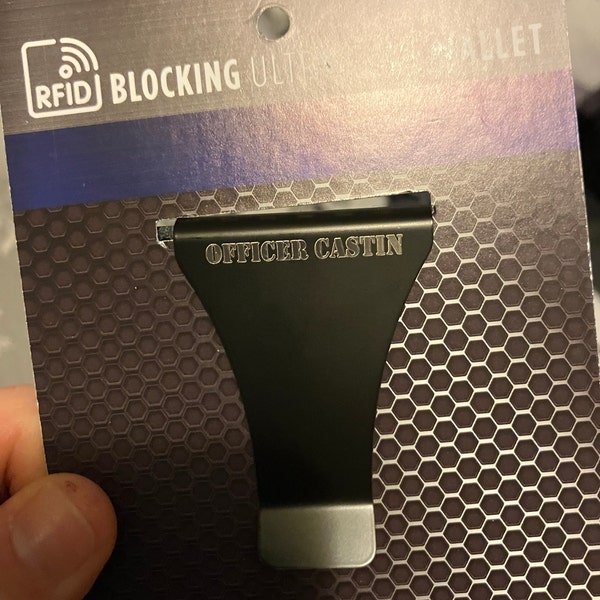 United States Army RFID Wallet and Money Clip | UV Printed | Black - Etsy