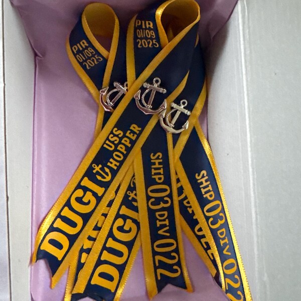 PIR Ribbon W/center & Sailor Keepsake Ribbon - Etsy