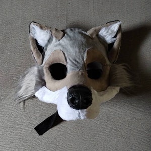 Resin Wolf Mask Blank Stylized Wolf Face Mask Wolf - Etsy