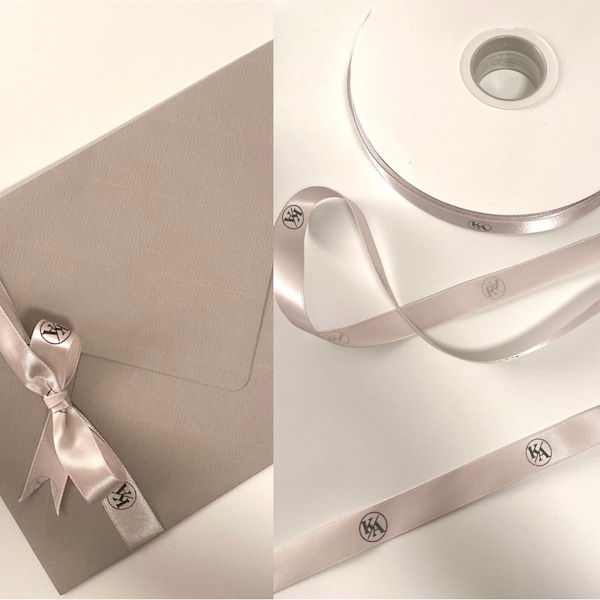 Personalized Satin Ribbon Printed With Your Logo for Gift Packaging,100 ...