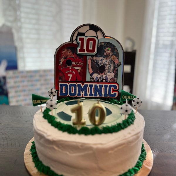 Soccer Player Cake Topper Portugal | Soccer Birthday Party| Soccer ...