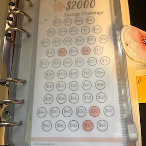 Budget Binder Savings Challenge Starter Set Set of 9 Mini Savings ...