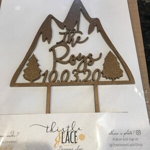 Custom Mountain Cake Topper, Wedding Cake Topper, Unique Wedding Cake ...