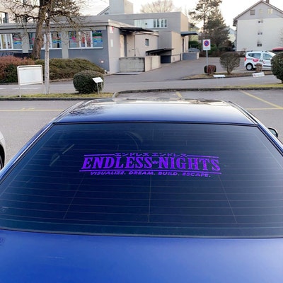 Endless Nights JDM Decal Sticker bumper Sticker Windshield - Etsy