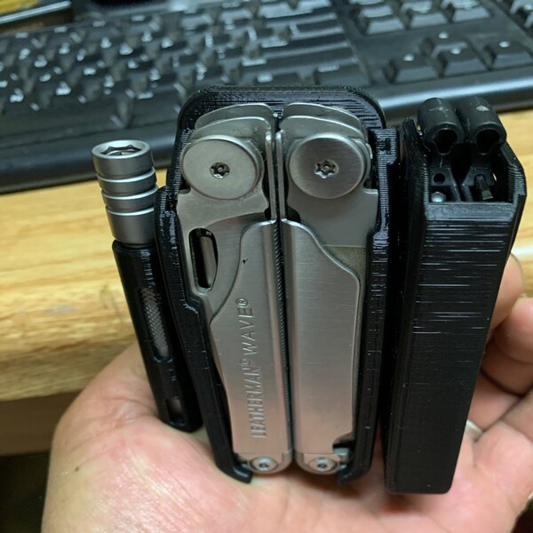 Sheath for Leatherman Wave + Plus and Bit Kit Ratchet Driver Extender ...