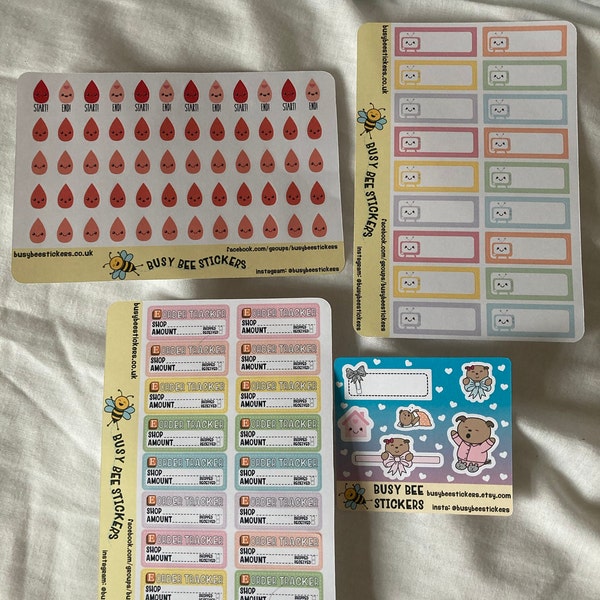 TV Planner Stickers, Blank Box Stickers, TV Stickers, Kawaii Stickers ...